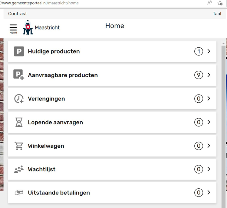 E-loket parkeren | Gemeente Maastricht